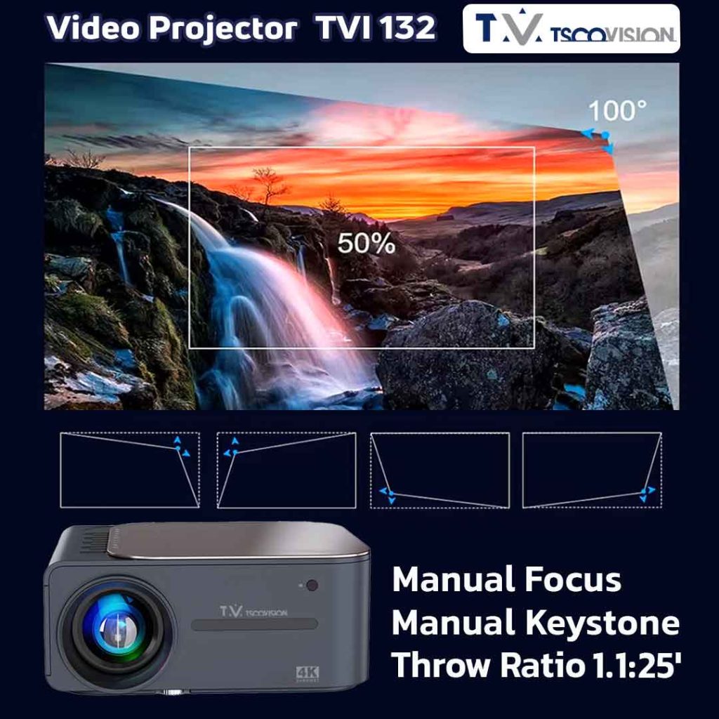 ویدئو پروژکتور هوشمند تسکوویژن مدل TVI 132 » تسکو TSCO