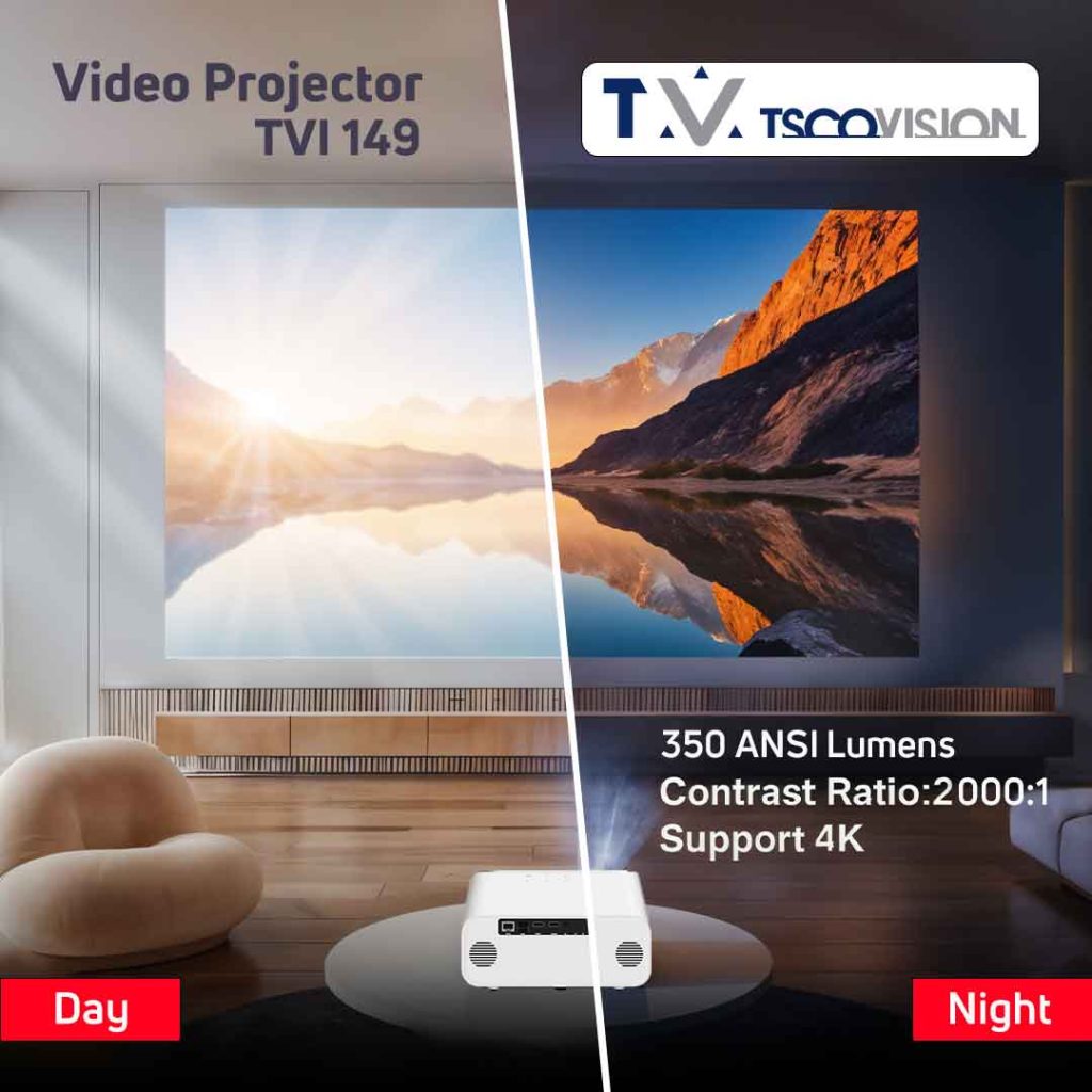 ویدئو پروژکتور هوشمند تسکوویژن مدل TVI 149 » تسکو TSCO