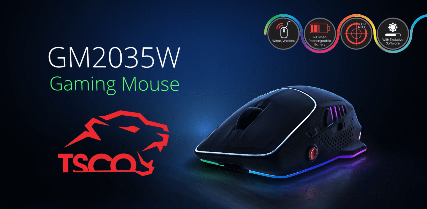 ماوس گیمینگ تسکو مدل GM 2035 » تسکو TSCO