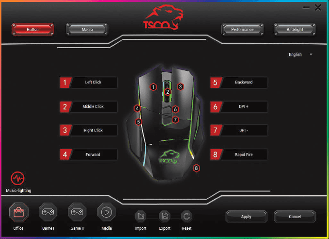 ماوس گیمینگ تسکو مدل GM 2028 » تسکو TSCO