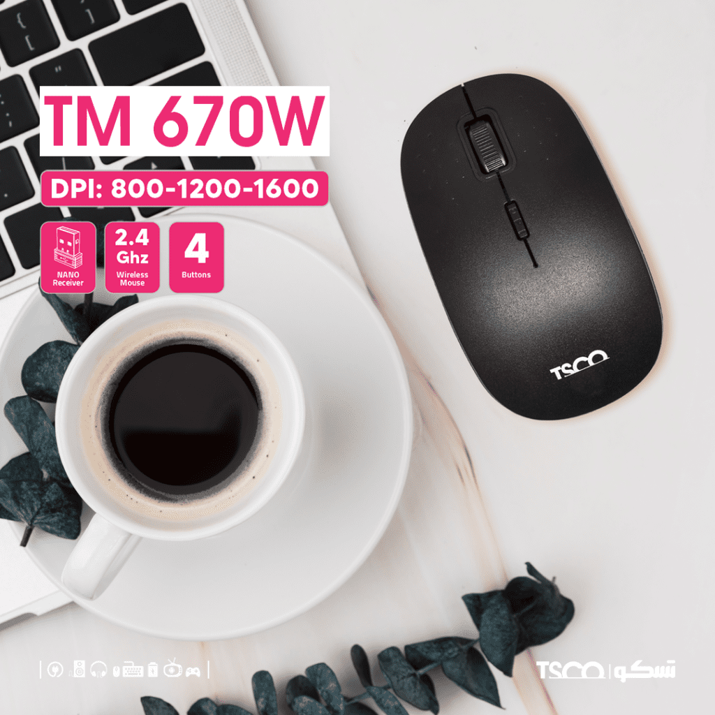 ماوس تسکو مدل TM 670W » تسکو TSCO