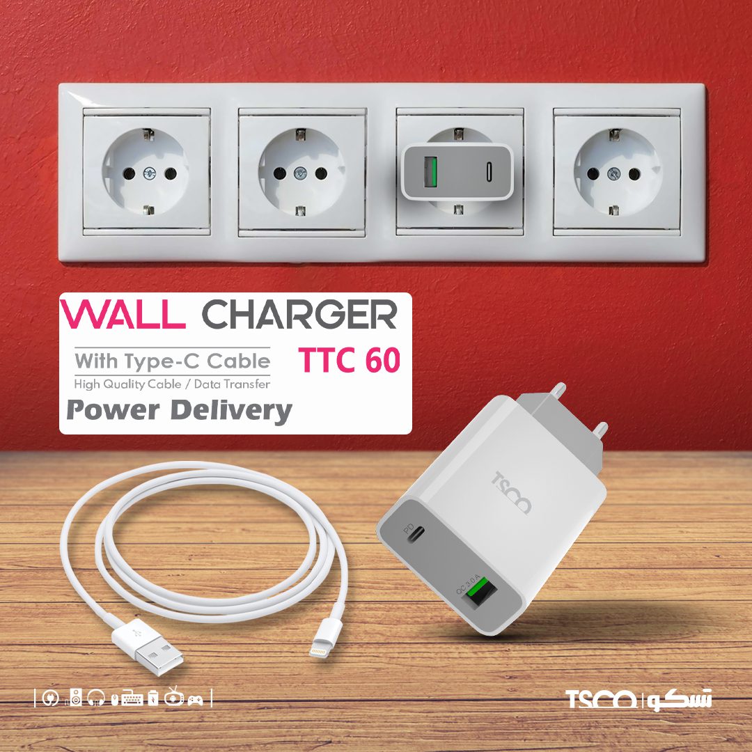 شارژر دیواری تسکو مدل TTC 60 » تسکو TSCO