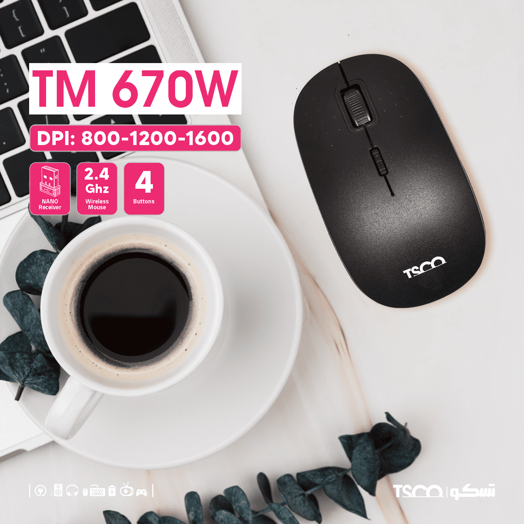 ماوس تسکو مدل TM 670W » تسکو TSCO