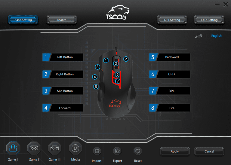 ماوس گیمینگ تسکو مدل GM 2023 » تسکو TSCO