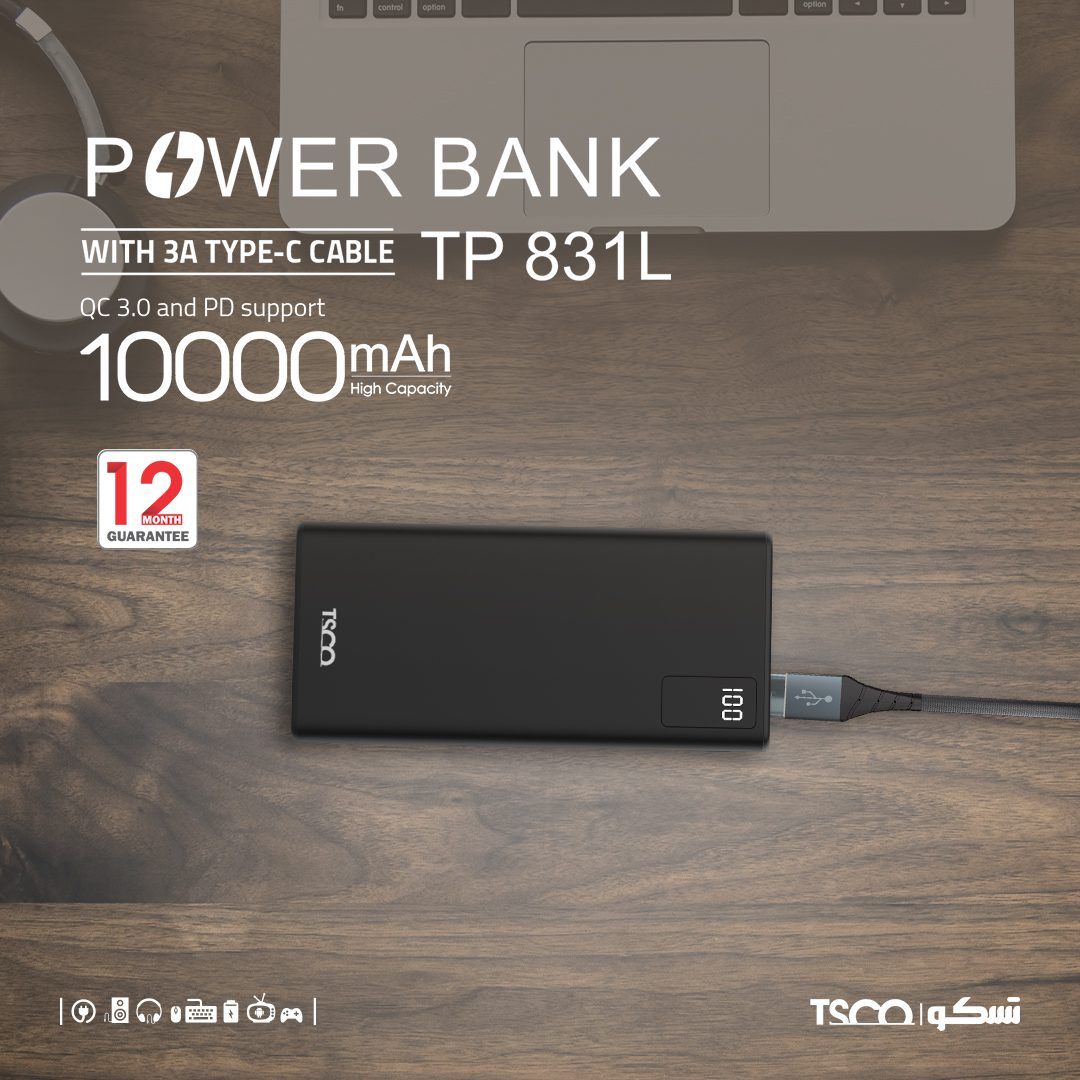پاور بانک پرتابل تسکو مدل TP 831L - فروشگاه اینترنتی آکام سنتر