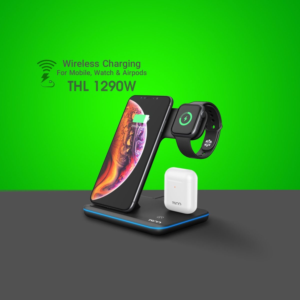 پایه نگهدارنده و شارژر تسکو مدل THL 1290W » تسکو TSCO