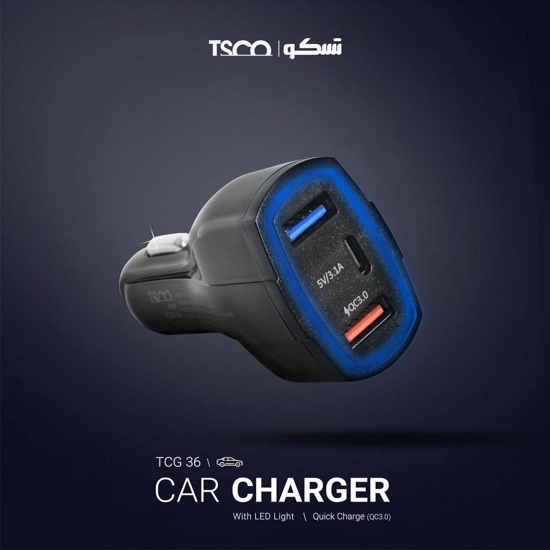 شارژر خودرو تسکو مدل TCG 36 » تسکو TSCO