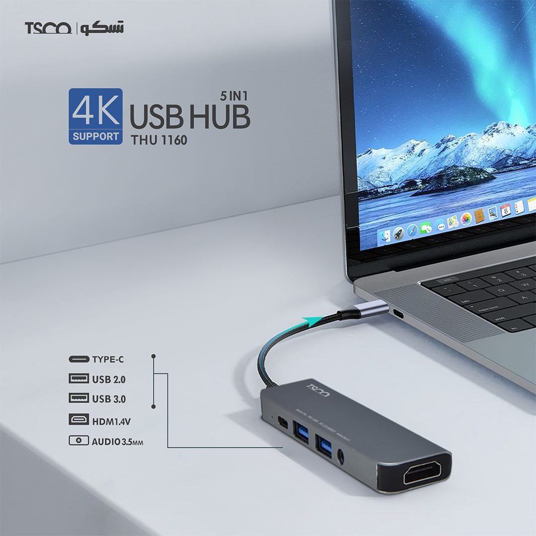 هاب تسکو مدل USB THU 1160 » تسکو TSCO